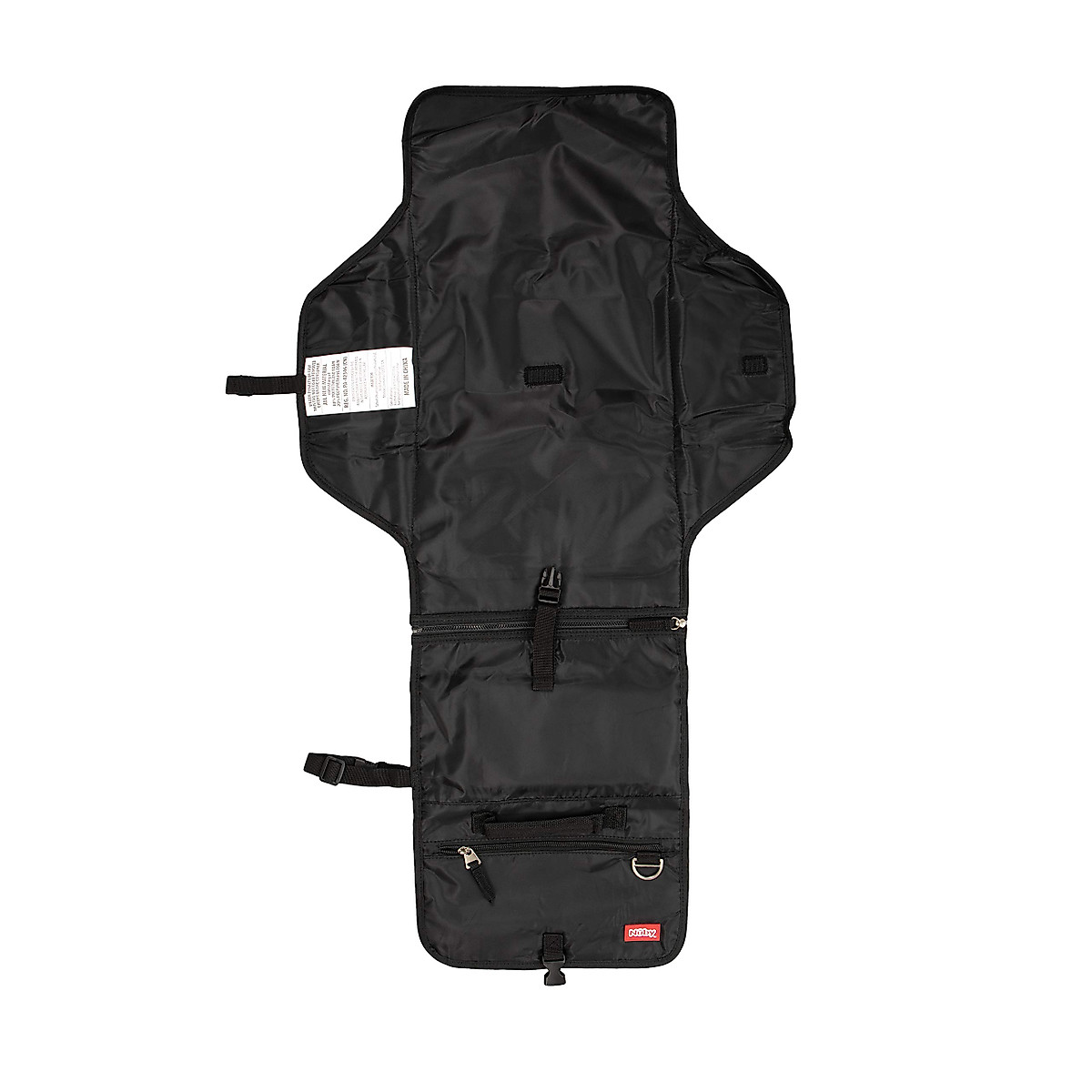 Nuby Portable Baby Changing Pad Station by Dr. Talbot's, Quick Wipe Clean Changing Mat with Built-in Pillow, Classic Black