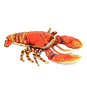 Ruzucoda Realistic Stuffed Lobster Cute Dolls Plush Animal Toys Red 12 Inches
