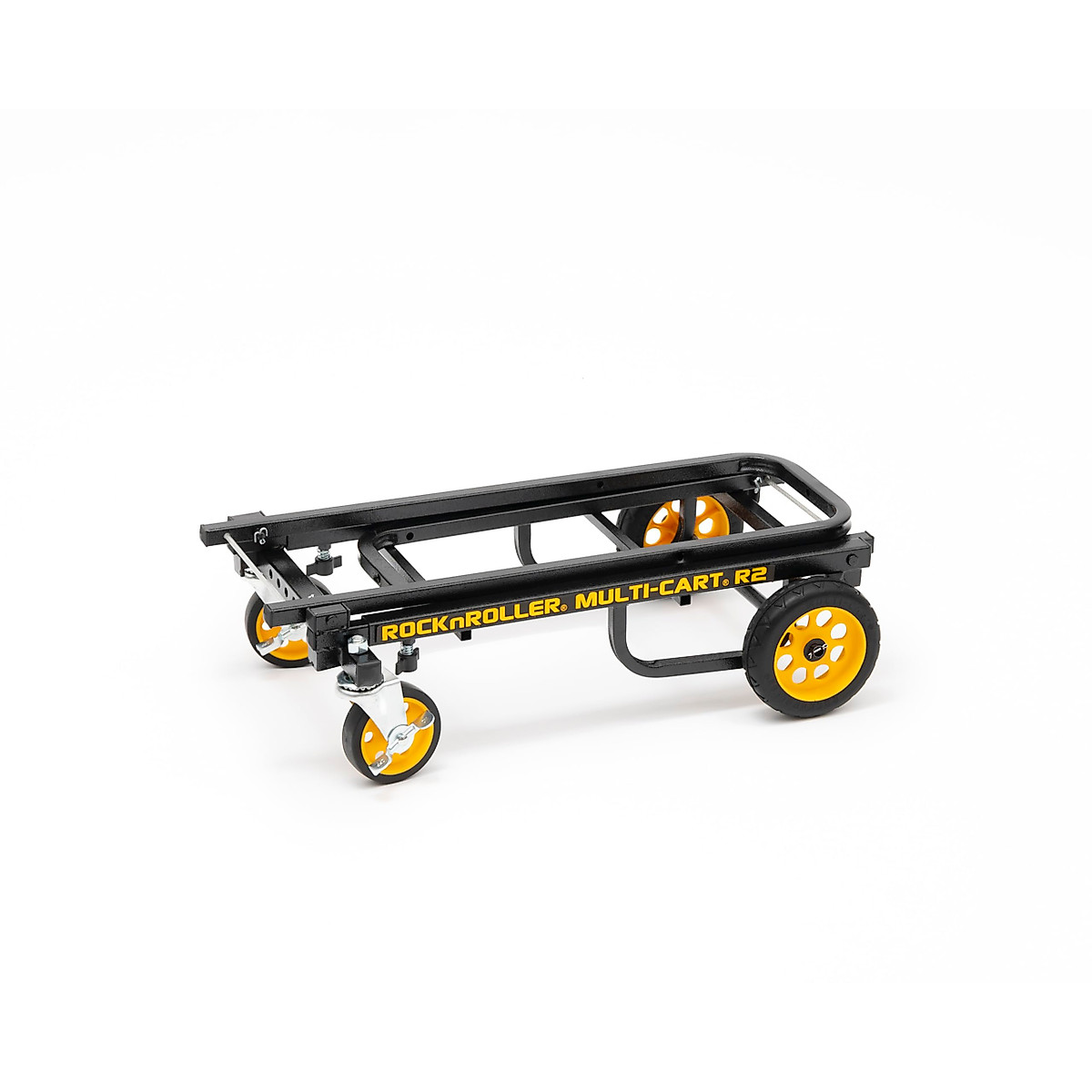 Rock-N-Roller R2RT (Micro) 8-in-1 Folding Multi-Cart/Hand Truck/Dolly/Platform Cart/26" to 39" Telescoping Frame/350 lbs. Load Capacity, Black