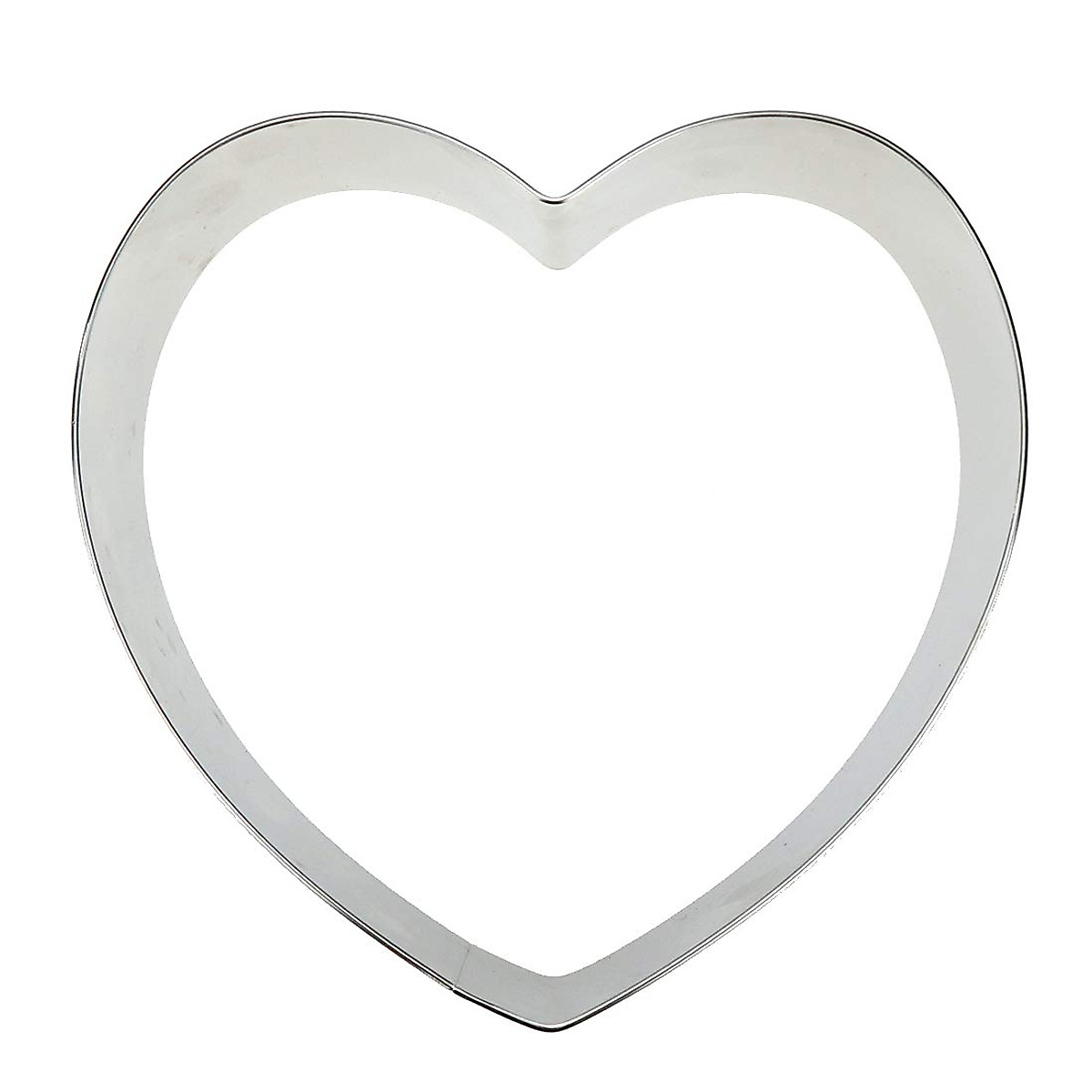 Sydien 1PC 6-inch Stainless Steel Mousse Cake Mould Heart Shaped Cake Ring DIY Baking Tools For Baking Cake, Tiramisu, Mousse & Cutting Biscuits