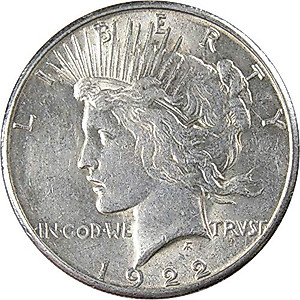 1922 S Peace Dollar XF EF Extremely Fine 90% Silver $1 US Coin Collectible