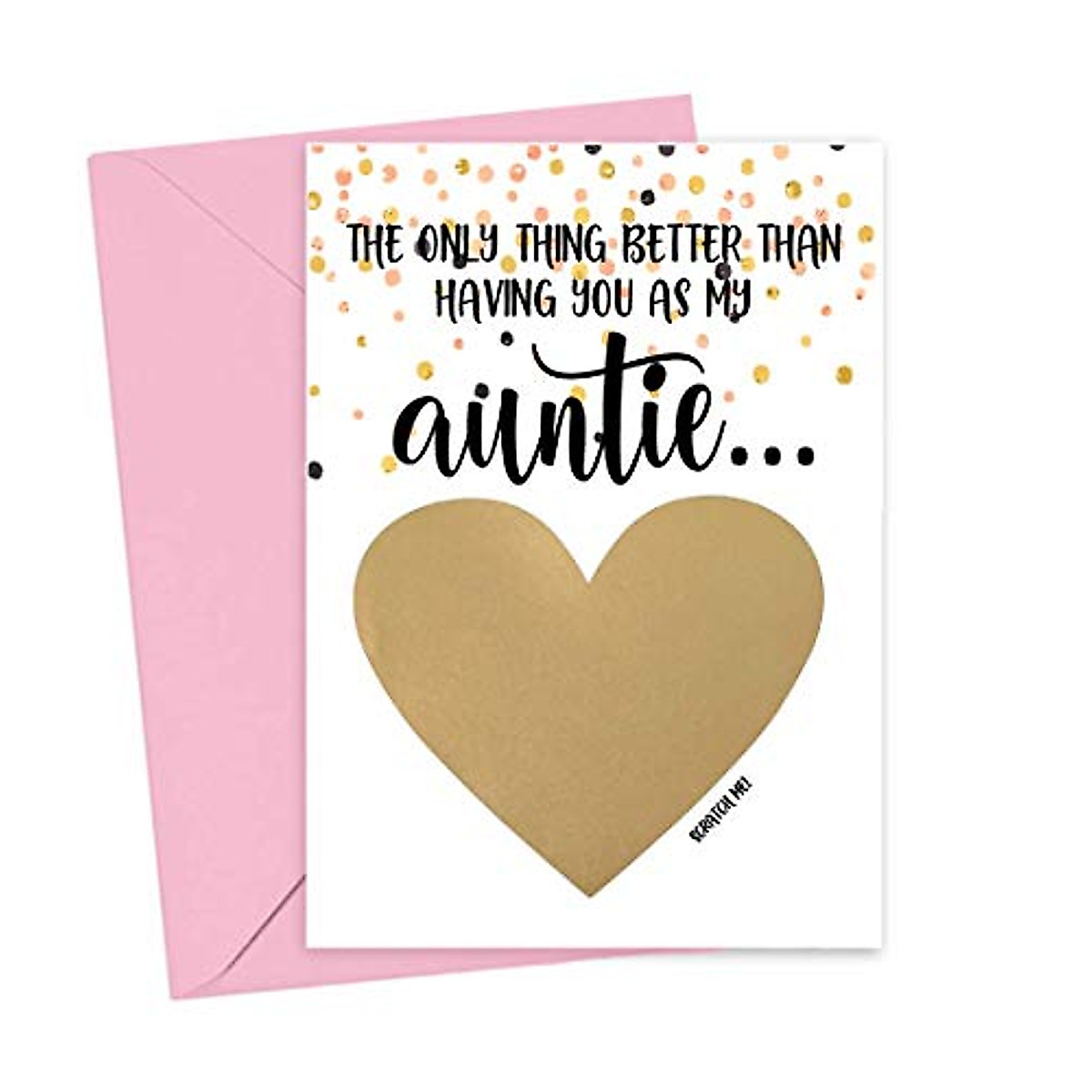 Will You Be My Godmother Scratch Off Card for Auntie, Godmother Proposal Card from Niece Nephew (Auntie Godmother)