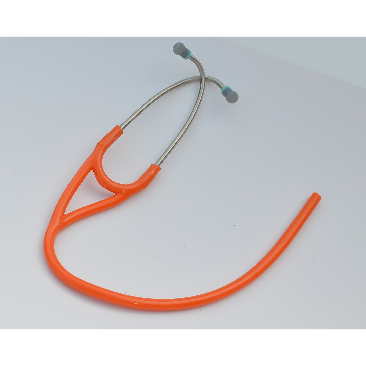 Replacement Tube (dual lumen binaurals) fits ALL leading brand dual-head Cardiology Stethoscopes - T71 ORANGE