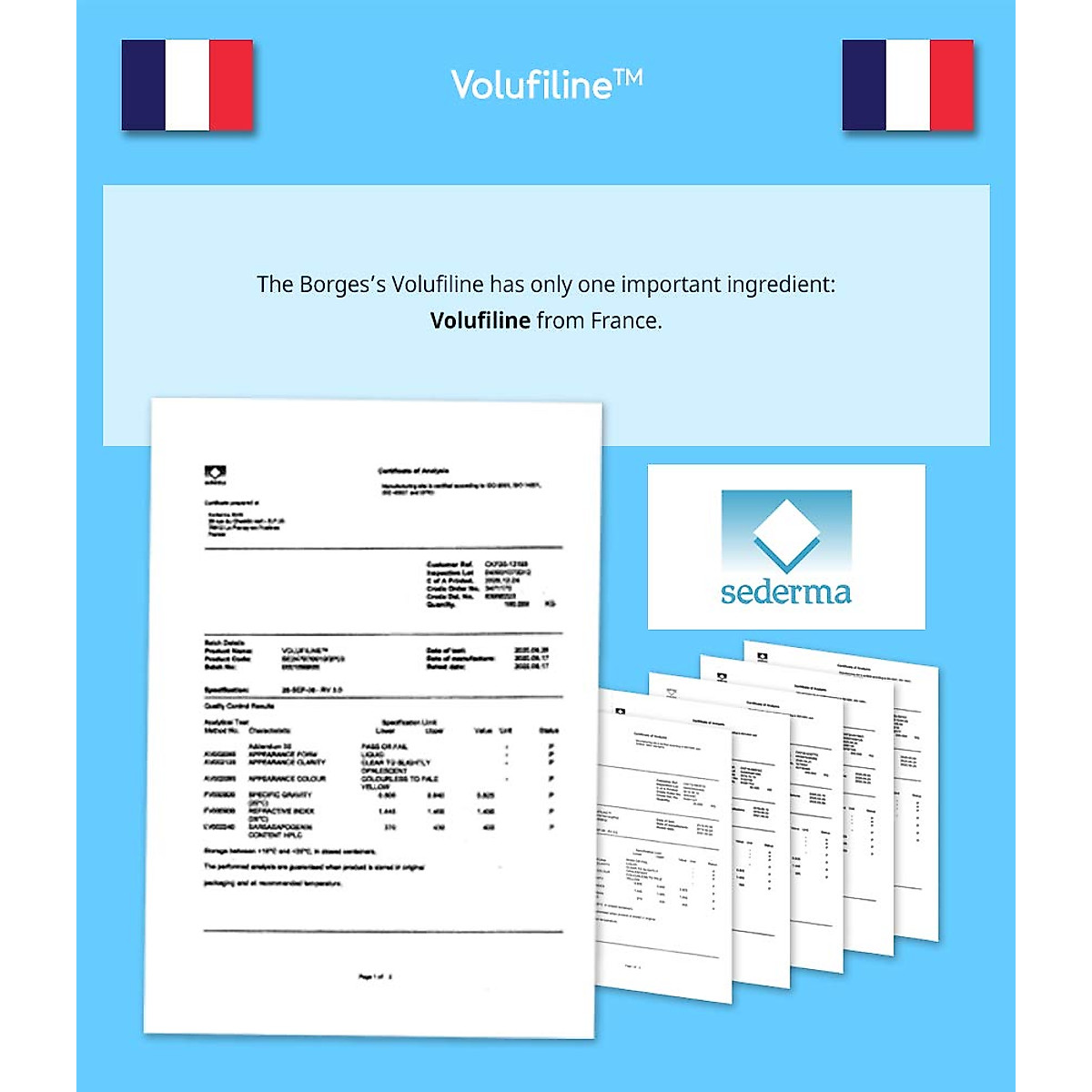 Volufiline Serum 0.5 fl. oz / 15ml / 100% Genuine from Sederma