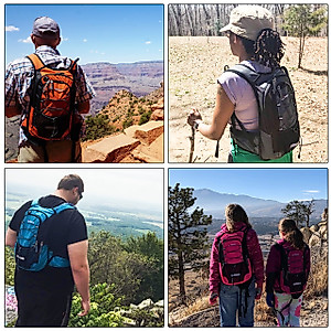 Hydration Pack Hiking Water Backpack - Miracol Insulated Water Bag with 2L Bladder Navy Blue