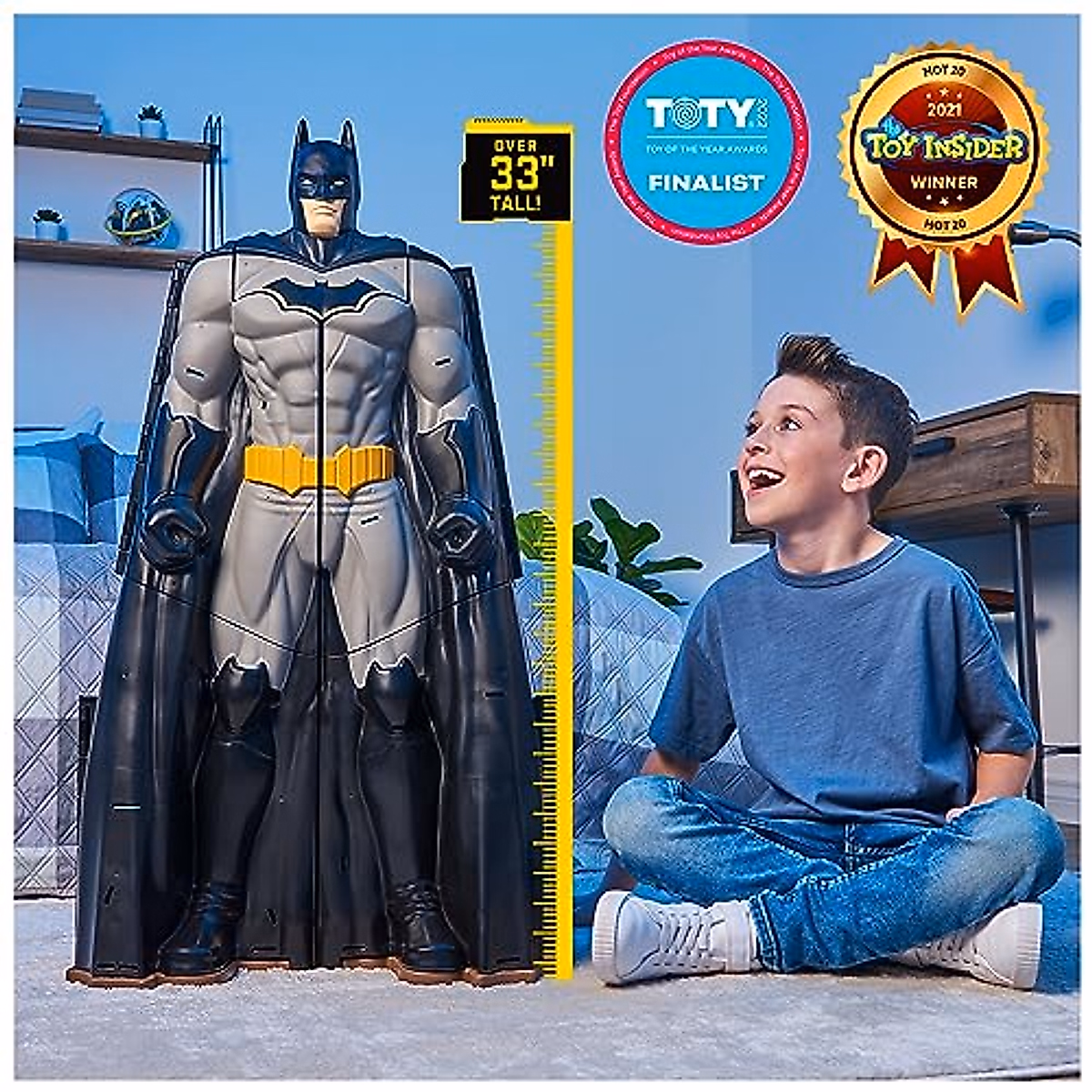 Batman, Bat-Tech Batcave, Giant Transforming Playset with Exclusive 4” Batman Figure and Accessories, Kids Toys for Boys Aged 4 and Up