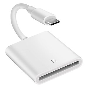 USB C SD Card Reader, Type C SD Card Adapter SDHC Memroy Card Reader Compatible with iPhone 15 Pro Max, iPad Pro/Air/Mini, Mac, Samsung Galaxy S24/S23/S22 and More USB-C Devices