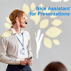 Towlup Presentation Clicker, 2 in 1 USB Type C Powerpoint Clicker with Laser Pointer, Wireless Presentation Remote Slide Clicker for Mac, Computer, Laptop, Smart Board - Battery Operated