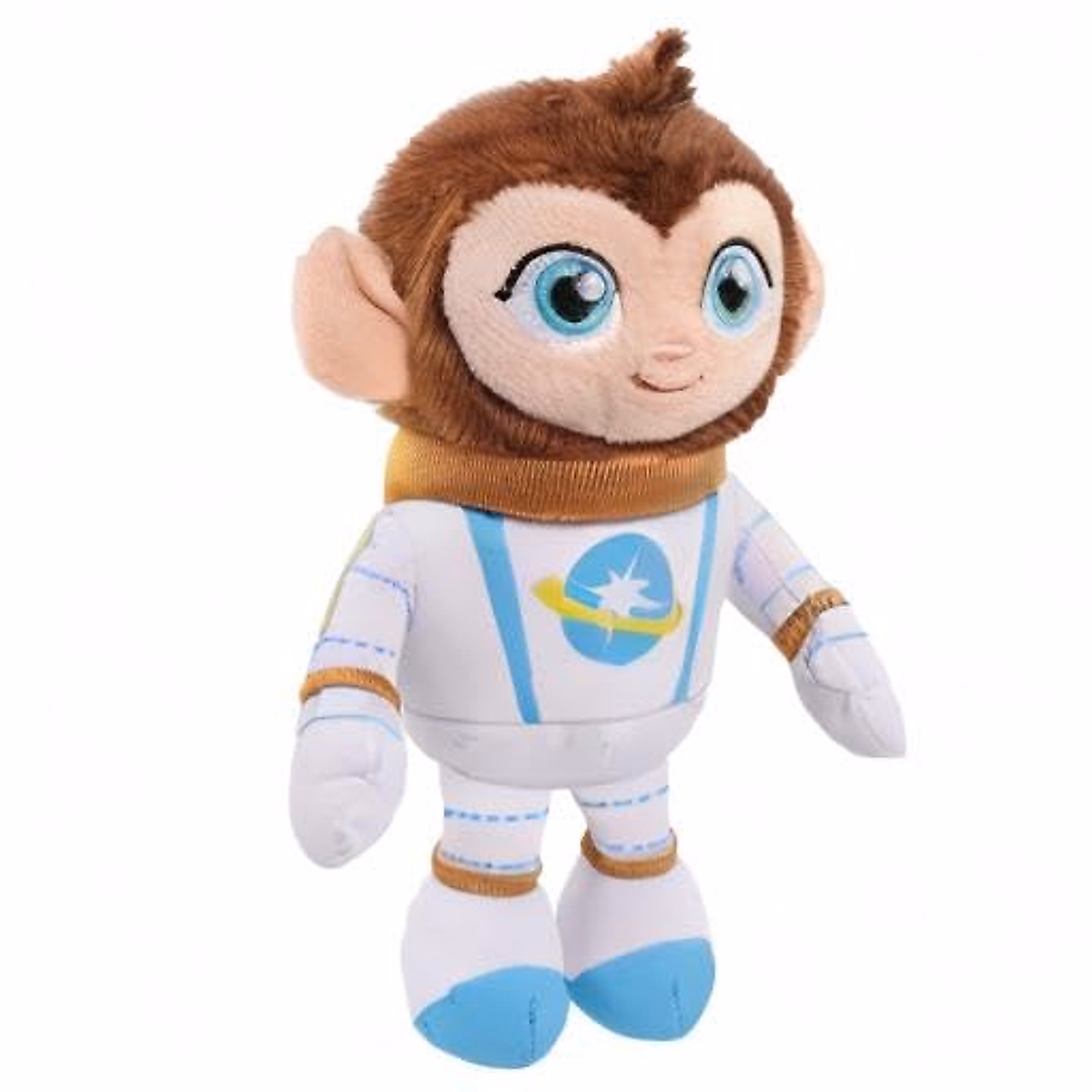 Just Play Netflix Ridley Jones Collectible Plushie Peaches Toy, 8-Inch Stuffed Animal, Astronaut Monkey, Kids Toys for Ages 3 Up