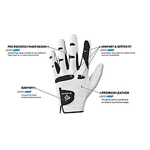 Bionic StableGrip with Natural Fit Golf Glove - White (XX-Large, Left)