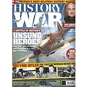 HISTORY OF WAR MAGAZINE, BATTLE OF BRITAIN'S UNSUNG HEROES ISSUE,2018# 059 (PLEASE NOTE: ALL THESE MAGAZINES ARE PET & SMOKE FREE MAGAZINES. NO ADDRESS LABEL. (SINGLE ISSUE MAGAZINE)