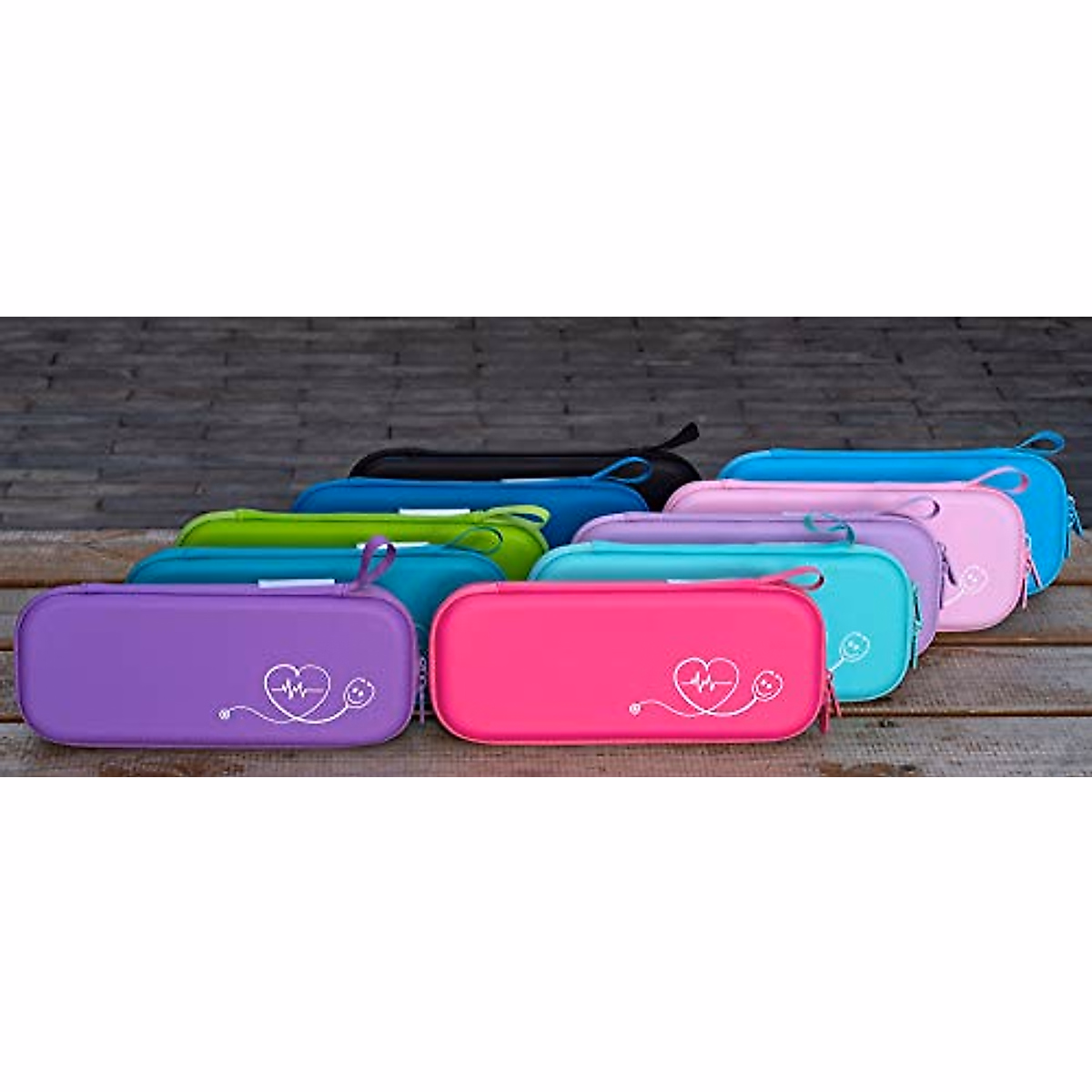 ButterFox Premium Stethoscope Case with Divider and ID Slot for 3M Littmann Classic III, Cardiology IV Diagnostic and More Stethoscopes with Pocket for Nurse Accessories (Purple)