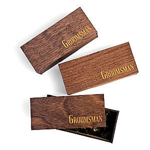 Personalized Gift Co Engraved Gift Box for Gift Wedding Party & Anniversary (Groomsman),Gold