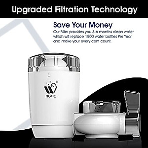 Faucet Filter, Effective Purification System, Reduces Lead & Bad Taste, BPA Free, Water Purifier, Pack of 1