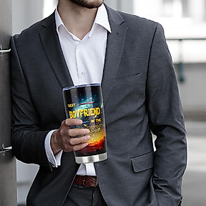 DECZHIYU Gifts for Boyfriend from Girlfriend - Boyfriend Gifts for Birthday Fathers Day Valentines Day Christmas - Anniversary Romantic Gift for Him Men - Cute BF Gift Ideas - 20oz Insulated Tumbler