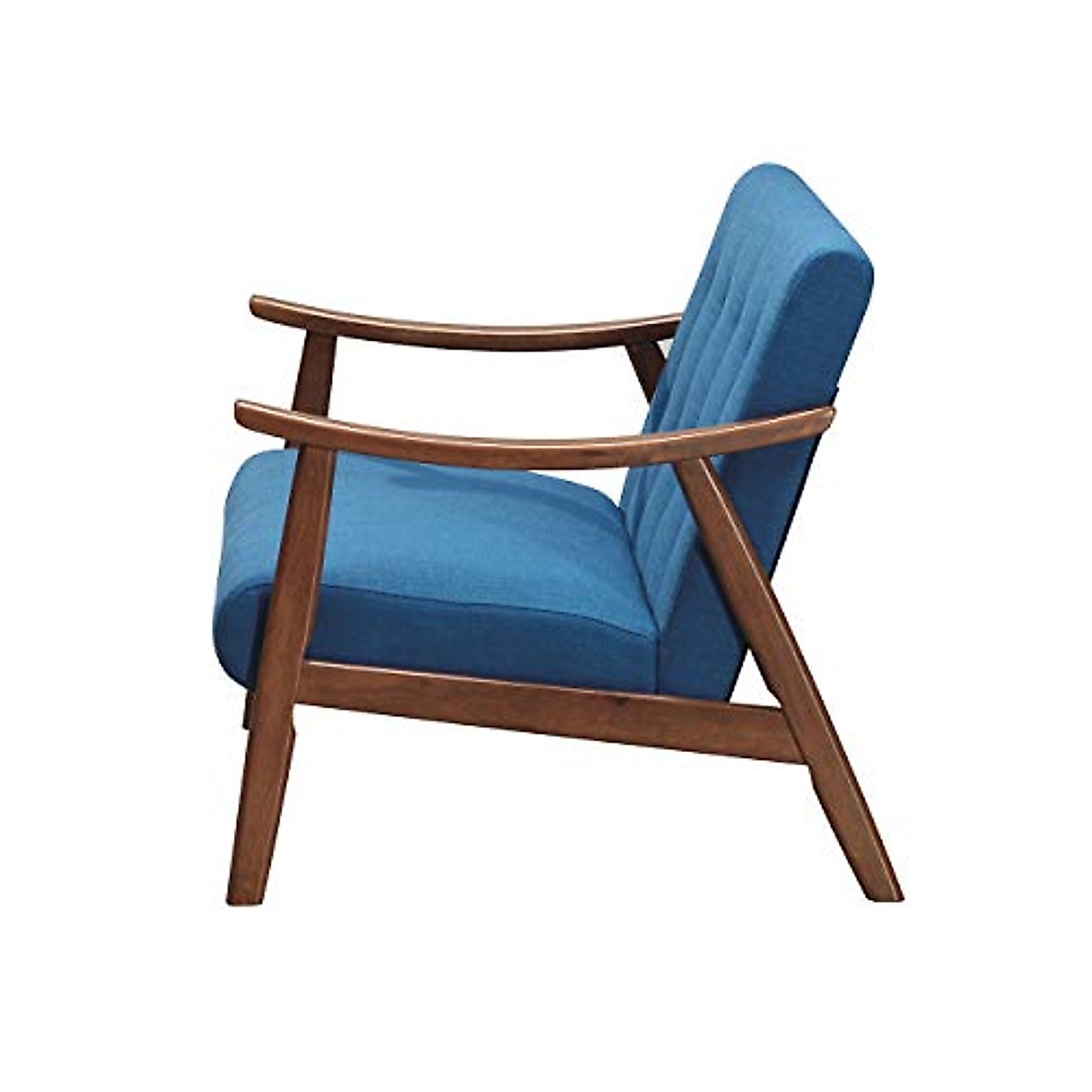 Christopher Knight Home Buda Mid-Century Modern Settee, Navy Blue, Brown