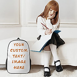 JQKPOKE Custom Backpack for Boys Girls Add Your Name School Bag Teens Rucksack Set Lunch Bag Pencil Case Elementary Bookbag Cute Animal 3-Pcs