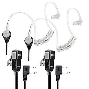 Midland AVPH3 Transparent Security Headsets with PTT/VOX (6-Pack)