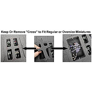 Case Club 134+ Miniature Figurine Hard Shell Carrying Case - Fits Warhammer 40k, DND, Battletech, Citadel & More! This Tabletop Army Travel & Storage Case Will Organize Your D&D and Warhammer Set