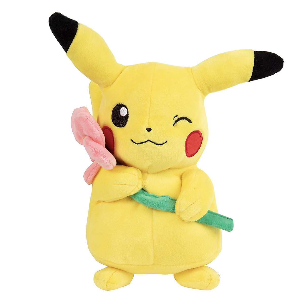 Pokémon 8" Pikachu with Flower Plush - Officially Licensed - Quality & Soft Stuffed Animal Toy - Add to Your Collection! - Gift for Kids & Fans of Pokemon