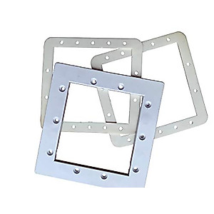 10 Hole Swimming Pool Skimmer Faceplate and Gasket Set (8.4 inches)