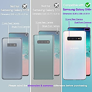 KIOMY Galaxy S10 Plus Case Ultra Crystal Clear Shockproof Bumper Protective for Samsung Galaxy S10 Plus S10+ Transparent Pure TPU Slim Fit Gel Flexible Cell Phone Back Cover Men Women