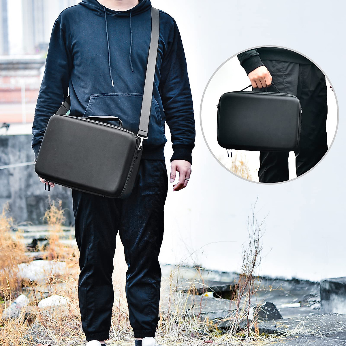 Graded Card Storage Box Compatible with 66+ BGS PSA FGS Graded Sports Trading Cards, Slab Card Case Holder Organizer for Baseball/PM/MTG with 34 Custom Impact Absorbing Foam Slots (Bag Only)