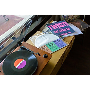 50 LP Inner Sleeves Anti Static Round Bottom 33 RPM 12" Vinyl Record Sleeves Provide Your LP Collection with The Proper Protection - Invest In Vinyl