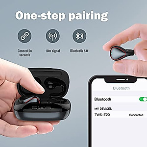 Clip on Open Ear Headphones Wireless Bluetooth Ear Clip Bone Conduction Headphones Bluetooth Head Set True Wireless Open Ear Earbuds for iPhone Android Bone Buds Earphones Earbuds for Small Ear Canals