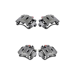 Callahan Semi-Loaded OE Replacement Front and Rear Brake Calipers Set [For 2000 2001 2002 2003 2004 Ford Excursion F-250 F-350 Super Duty]