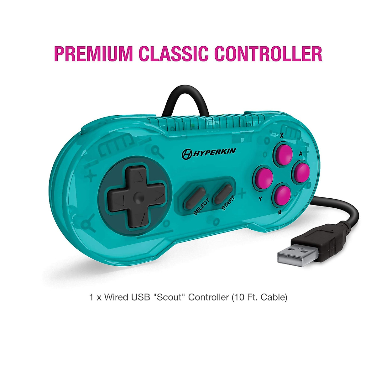 Hyperkin RetroN Sq: HD Gaming Console for Game Boy/Color/ Game Boy Advance (Hyper Beach) - Game Boy Advance