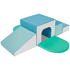 ECR4Kids SoftZone Single Tunnel Maze, Toddler Playset, Contemporary, 6-Piece