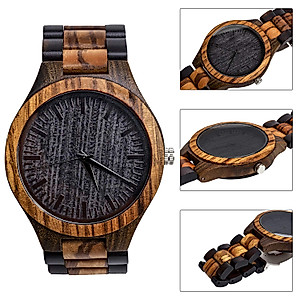 kullder Personalized Groomsmen Gifts for Wedding Engraved Watch for Best Man to Men Custom Wooden Watches for Men Personalized Groomsmen Gifts Ideas