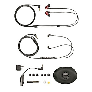 Shure SE535LTD Limited Edition Red Sound Isolating Earphones with Remote (Old Model) + Microphone