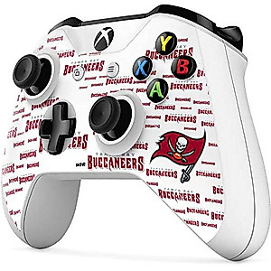Skinit Decal Gaming Skin Compatible with Xbox One S Controller - Officially Licensed NFL Tampa Bay Buccaneers White Blast Design