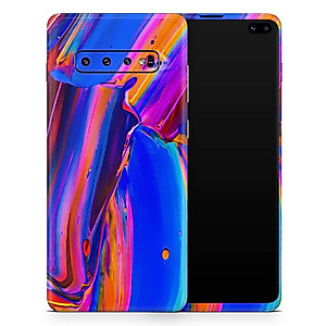 DesignSkinz Blurred Abstract Flow V5 Protective Vinyl Decal Wrap Skin Cover Compatible with The Samsung Galaxy S20 (Screen Trim & Back Glass Skin)