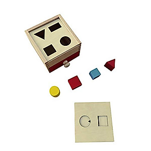 Springbird Montessori Multiple Shapes Permanence Object Box with Drawer