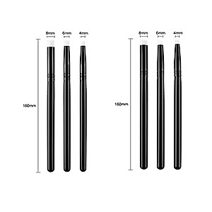 12Pcs Detailed Ink Blending Brushes for Card Making, Ink Blending Brushes Background Blender Paintbrush Art Blending Tool for Card Making Small Detailed Paint Brushes 2 KindsBrush Heads Angled/Flat