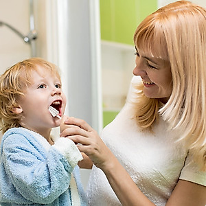 Tondiamo 100 Pcs Baby Tongue Cleaner Toothbrush Baby Oral Cleaner with 3 Pieces Finger Toothbrush for Newborn Baby Mouth Cleaner Oral Cleaning Infant Cleaner Toothbrush for 0-36 Months Baby