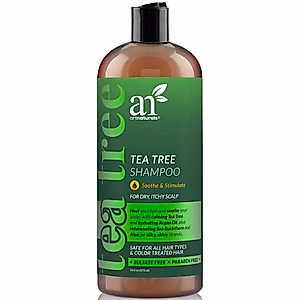 Artnaturals Tea Tree Shampoo - (16 Fl Oz / 473ml) - Sulfate Free – Made with 100% Pure Therapeutic Grade Tea Tree Essential Oil