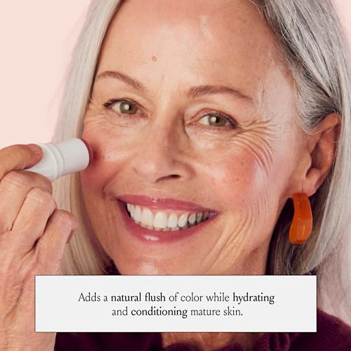 BOOM! By Cindy Joseph BoomStick Rose Nude - 3-in-1 Cream Blush Stick for Eyes, Lips & Cheeks - Cruelty-Free, Long-Wearing, Blendable, Buildable Lip & Cheek Tint - Multi-Use Makeup for All Skin Types