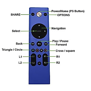 Universal Media Remote Control Compatible with Playstation Media Remote (PS3/PS4/PS5)