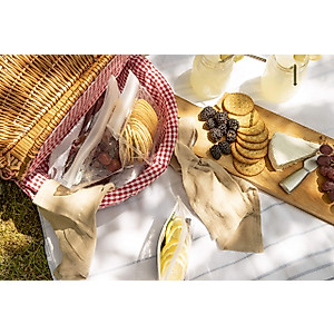 Full Circle Kind Collection, 100% Organic Cotton, Plant-dyed Kitchen Cloths, Set of 3, Multi Color