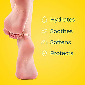 Dr. Scholl's Cracked Heel Repair Balm 2.5oz, with 25% Urea for Dry Cracked Feet, Heals and Moisturizes for Healthy Feet