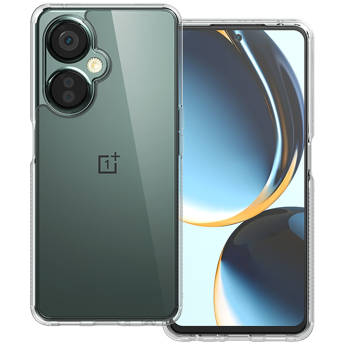 Clear Case for Oneplus N30 5G Case, [Hard PC Back + Soft TPU Bumper] [Anti-Yellowing] Slim Fit Full Protective Shockproof Transparent Case Cover for Oneplus N30 2023, Clear