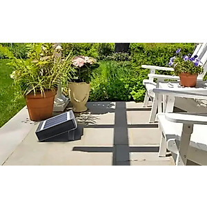 Solar AA & AAA Rechargeable Batteries Charger for 1.2V NiMH NiCD & 9V Battery with 2Watt Solar Panel Portable Backup for 1.2V Ni-MH Ni-CD Household Battery(No Battery Included)