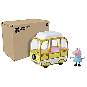 Peppa Pig Peppa's Adventures Little Campervan, Includes 3-inch Figure, Inspired by The TV Show, for Preschoolers Ages 3 and Up