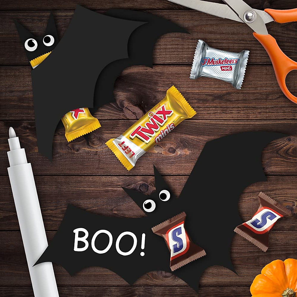 M&M'S, SNICKERS, TWIX, MILKY WAY & 3 MUSKETEERS Individually Wrapped Bulk Candy Assortment, 104.27 oz Bag