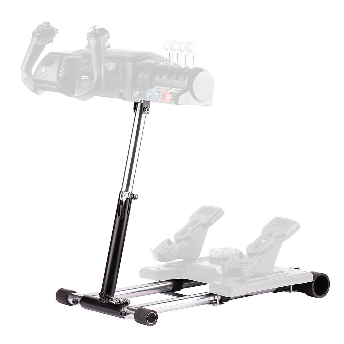 Wheel Stand Pro TB Flight Stand Compatible with Turtle Beach VelocityOne Flight Yoke, Throttle and TB rudders, Also Compatible with Saitek/Logitech Rudders. Flight gear not included.