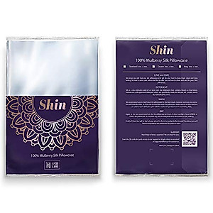 HYDE LANE 16 Momme 100% Pure Mulberry Silk Pillowcase for Hair and Skin with Hidden Zipper, Both Side Grade 6A Silk, Smooth and Soft,Real Silk Pillow Case, 2pcs Queen 20''x30'',Light Blue